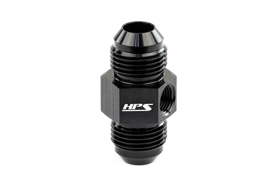 HPS Performance AN-12 Male to Male with 1/8 NPT Take Off Adapter Alumi ...
